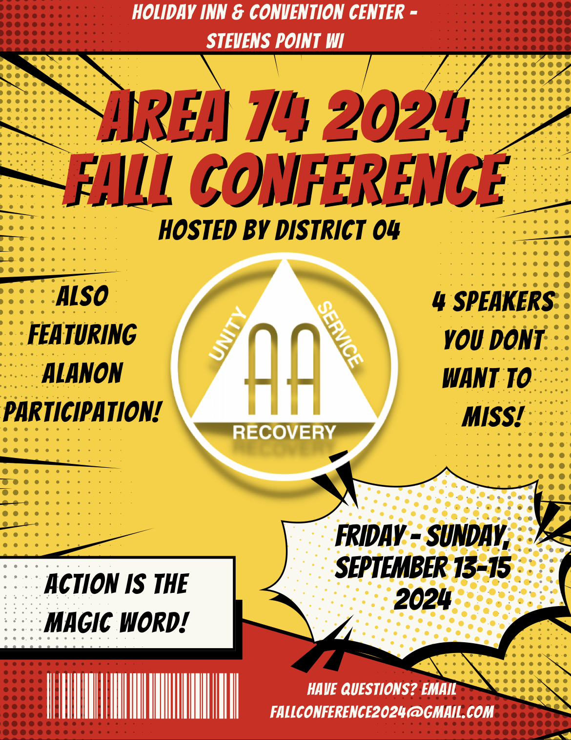 Area 74 2024 Fall Conference - Alcoholics Anonymous - District 04 Area 74